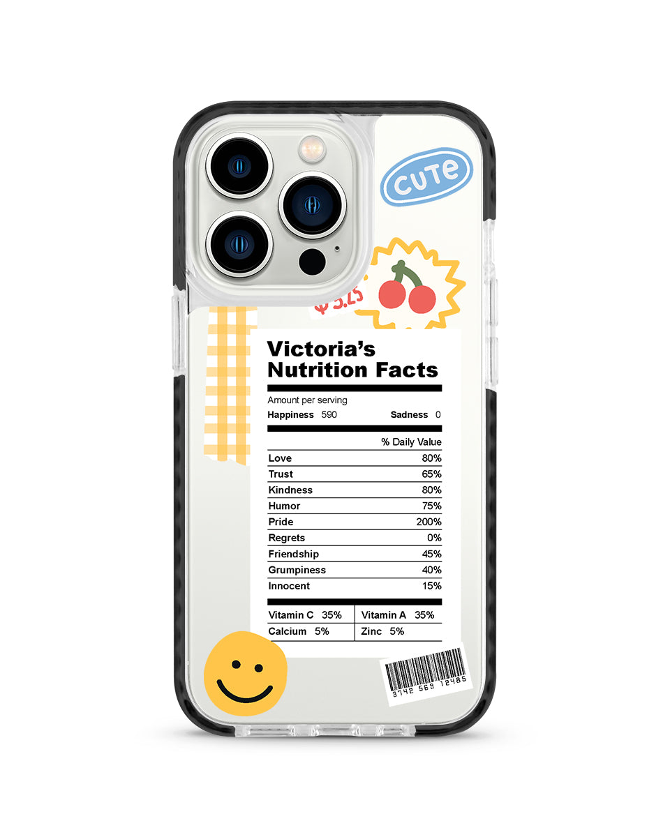 X-TECH BUMPER CASE - NUTRITION FACTS – THE CASE BIBLE